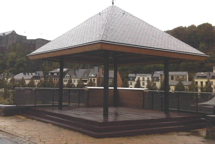 Kiosque en bois – charpente bois - Belgique - Martin charpentes