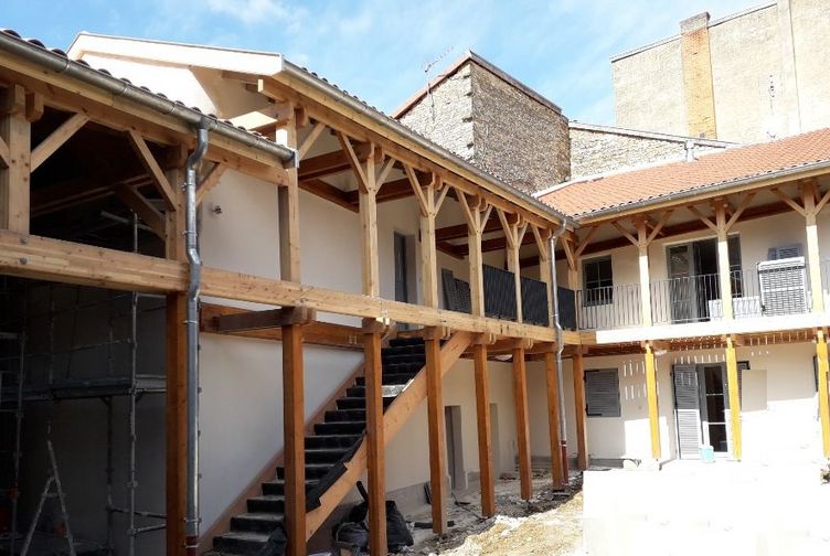 Renovation logements dynacité maison cattin - ain - Martin charpentes
