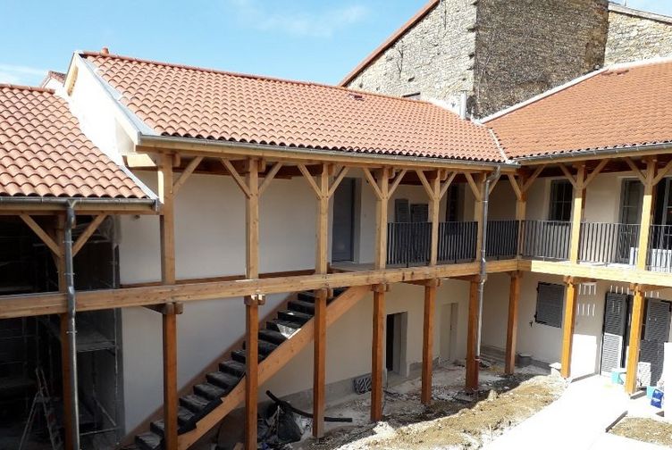Renovation logements dynacité maison cattin - ain - Martin charpentes